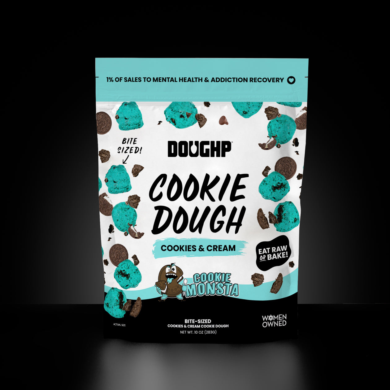 Cookies & Cream Cookie Dough Drops | Edible & Bakeable – Doughp Cookie Dough