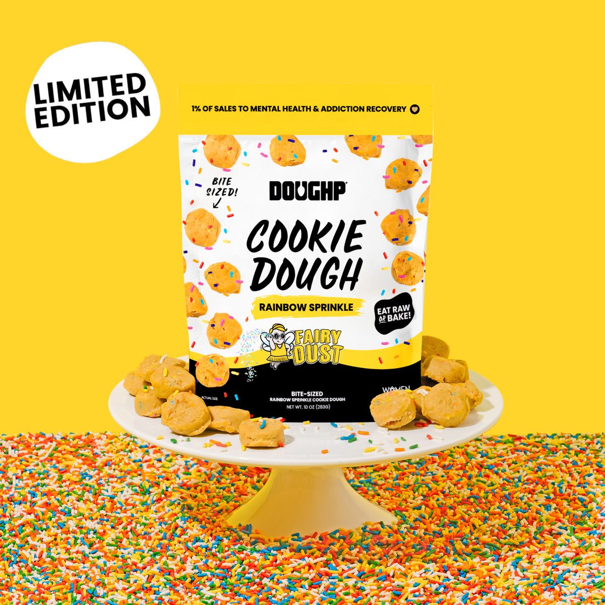 Rainbow Sprinkle Cookie Dough Drops | Edible & Bakeable – Doughp Cookie Dough