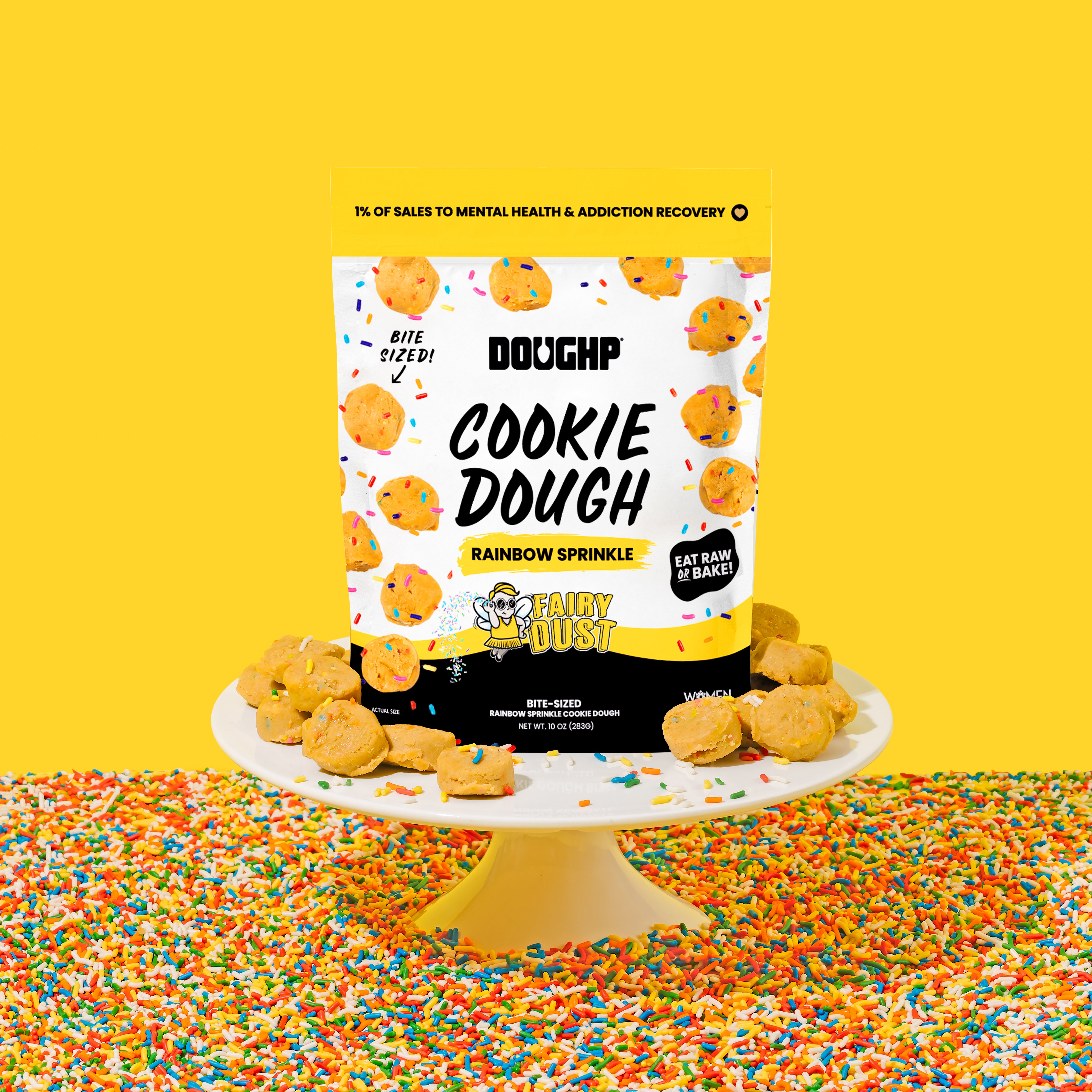Rainbow Sprinkle Cookie Dough Drops | Edible & Bakeable – Doughp Cookie ...