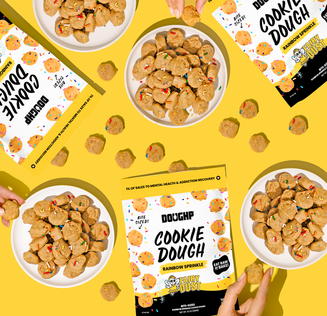 Rainbow Sprinkle Cookie Dough Drops | Edible & Bakeable – Doughp Cookie ...